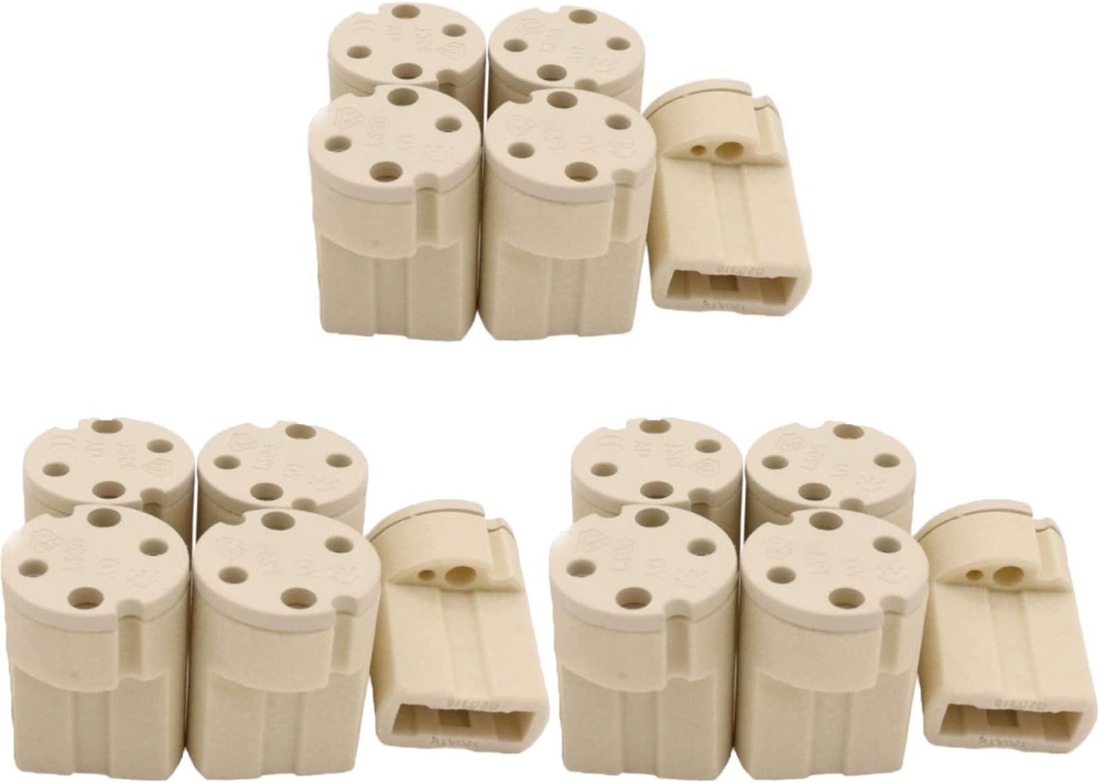 HomeSoGood 15Pcs Lamp Base Ceramic G9 Lamp Holder Screw Base Socket G9 ...