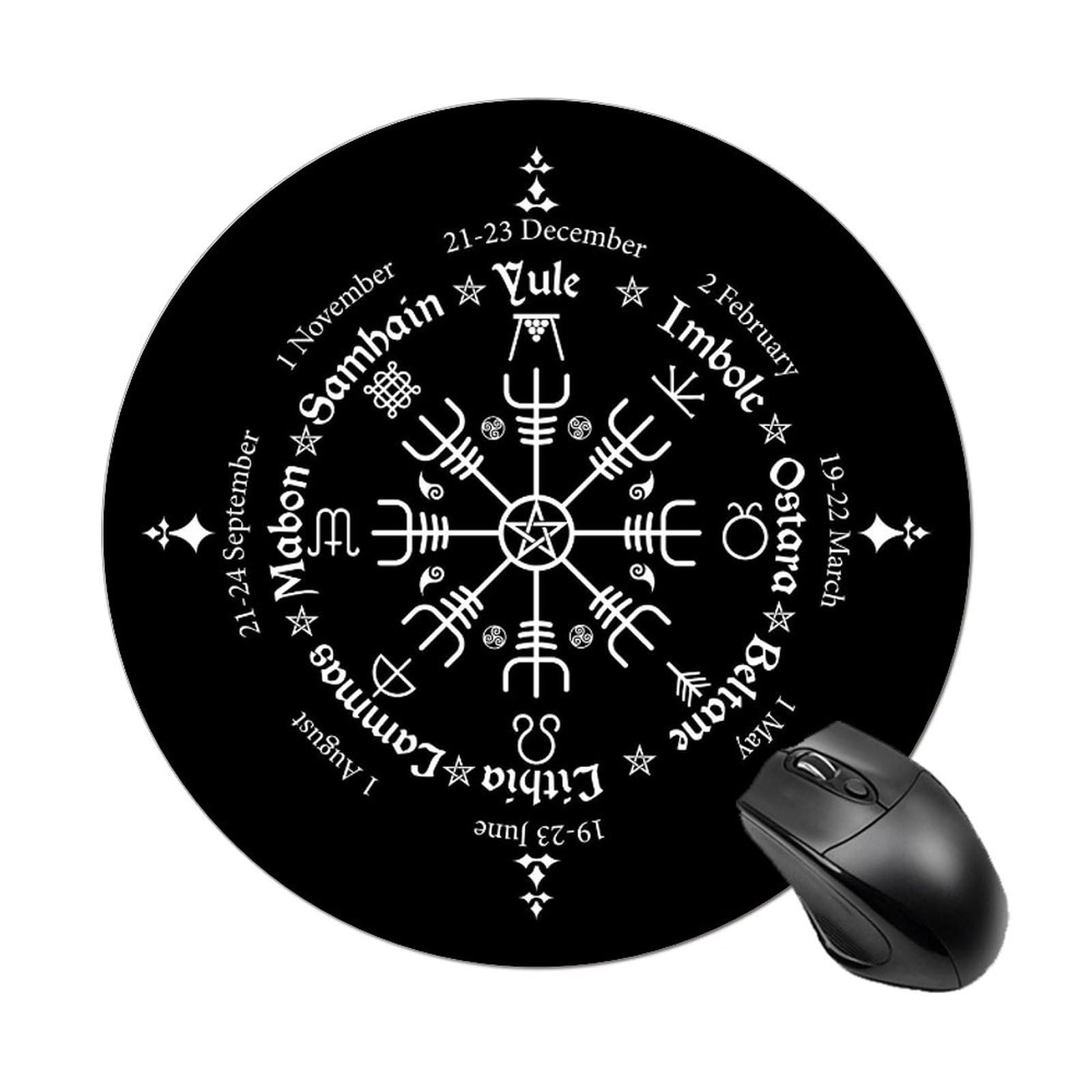 Amazon.com: Computer Mouse Pad, for Norse Viking Vegvisir Compass Goth ...