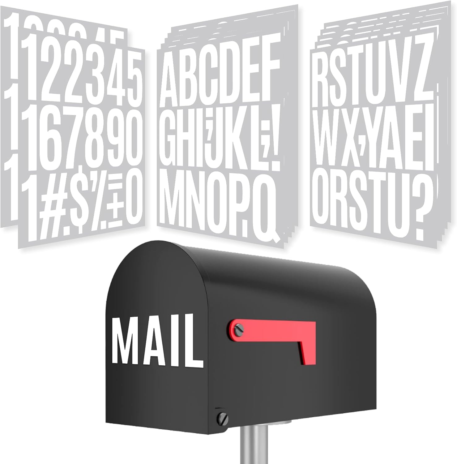 Amazon.com: sodknow 10 Sheets Alphabet Stickers and 2 Sheets 0-9 Number ...