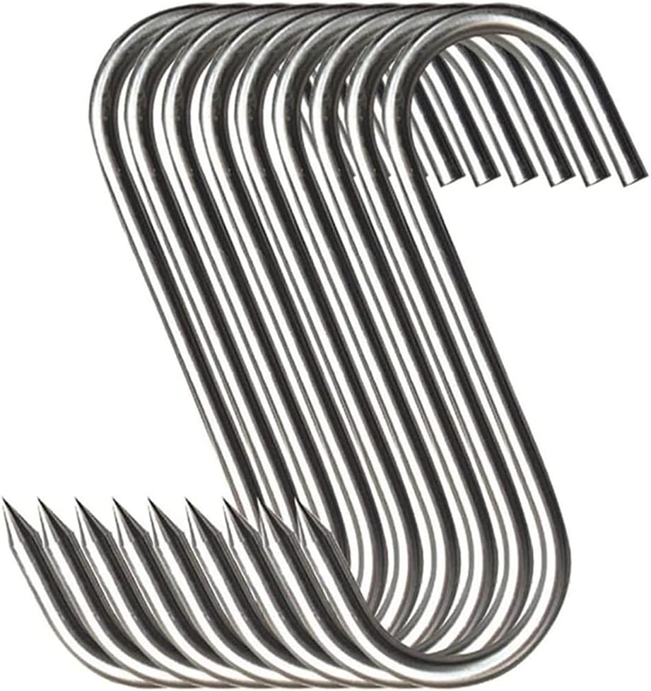 Amazon.com: Meat Hooks,20PCS Premium Stainless Steel Butcher Hook ...
