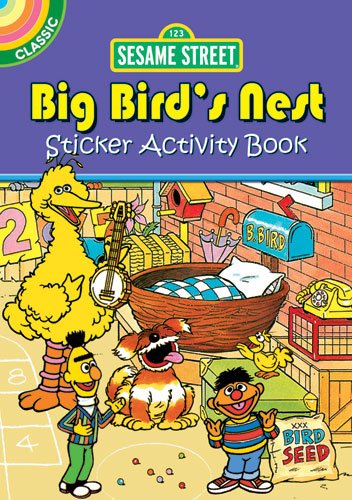 Sesame Street Classic Big Bird's Nest Sticker Activity Book: Amazon.co ...