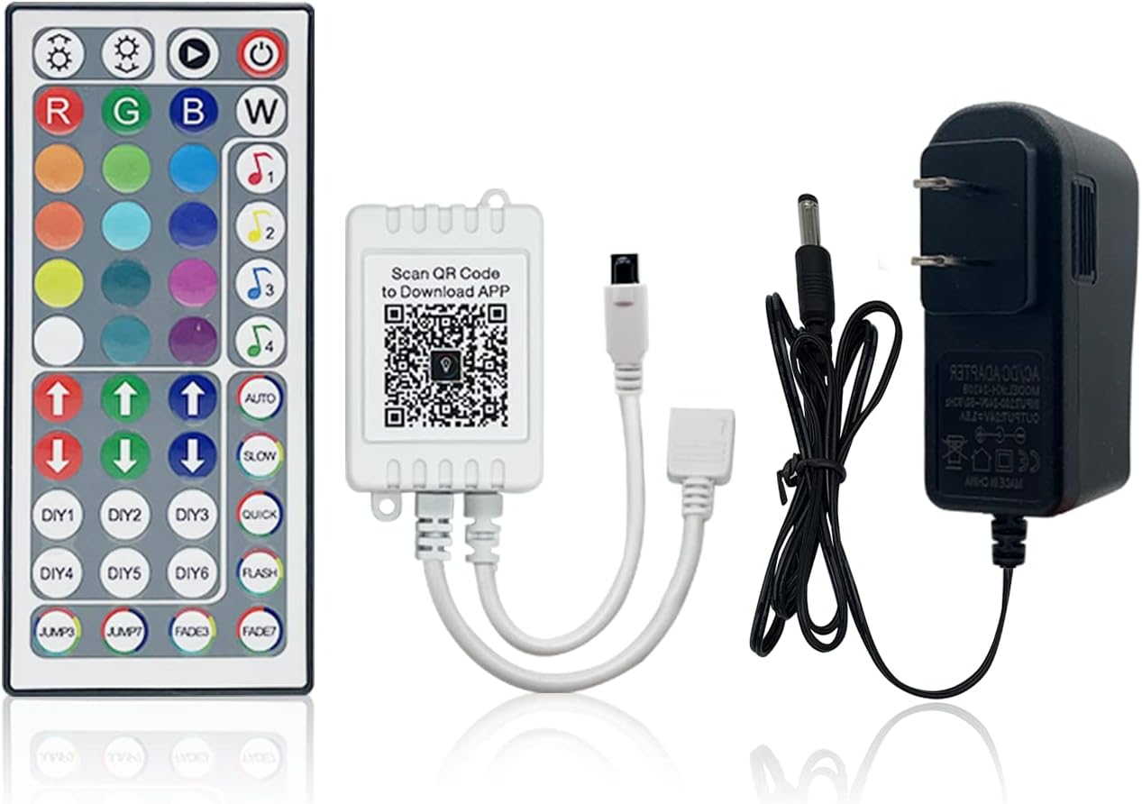 Amazon.com: FONEWE 44 Key RGB LED Strip Lights IR Remote Control ...