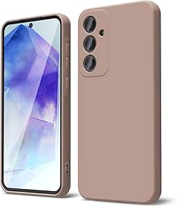 Amazon.com: oakxco for Samsung Galaxy A55 5G Phone Case Liquid Silicone, Cute Thin Slim Grip ...