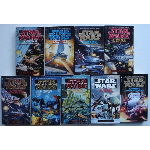 Star Wars, X-Wing Series, ALL 9 BOOKS: Rogue Squadron + Wedge's Gamble ...
