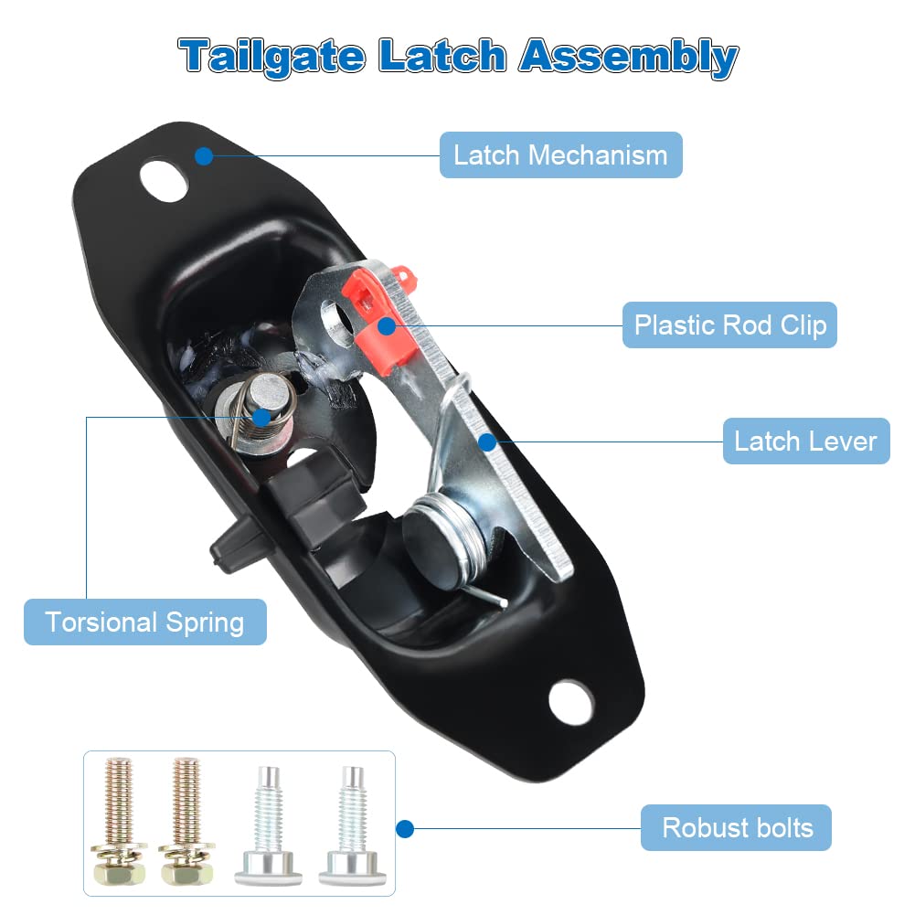 Snapklik.com : WMPHE Left & Right Pair Tailgate Latch Lever Compatible