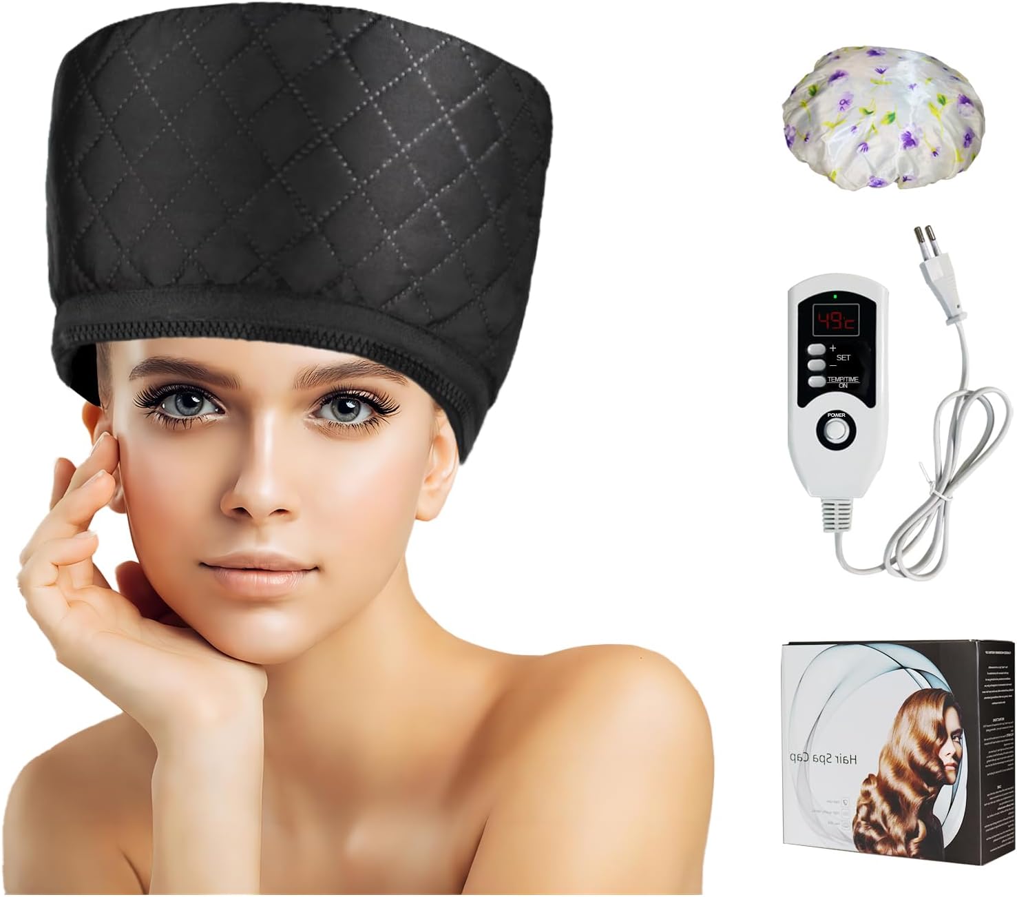 Amazon.com : Heat Cap for Deep Conditioning Waterproof Hair Steamer for ...