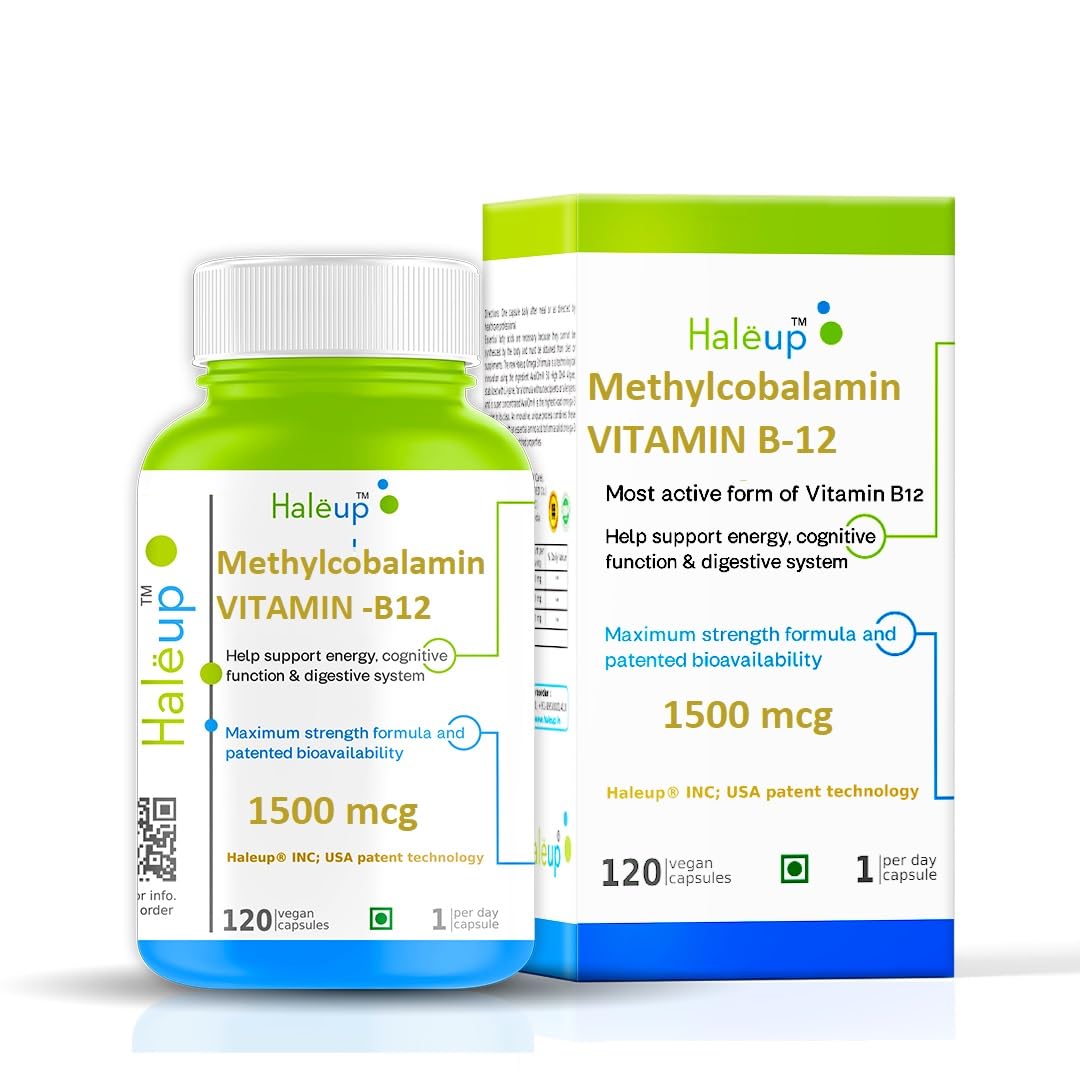 Haleup Vitamin B12 Tablets 1500mcg -Active form of Methylcobalamin B12 ...