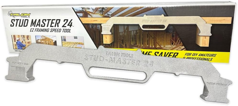 Stud Master 24-MADE IN USA- PATENT PENDING-Inch On-Center Stud Layout ...