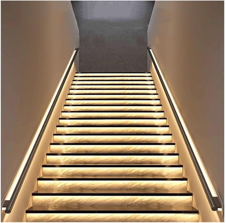 Amazon.com: Etlegor Stair Handrail with LED Light, Modern Luminous ...