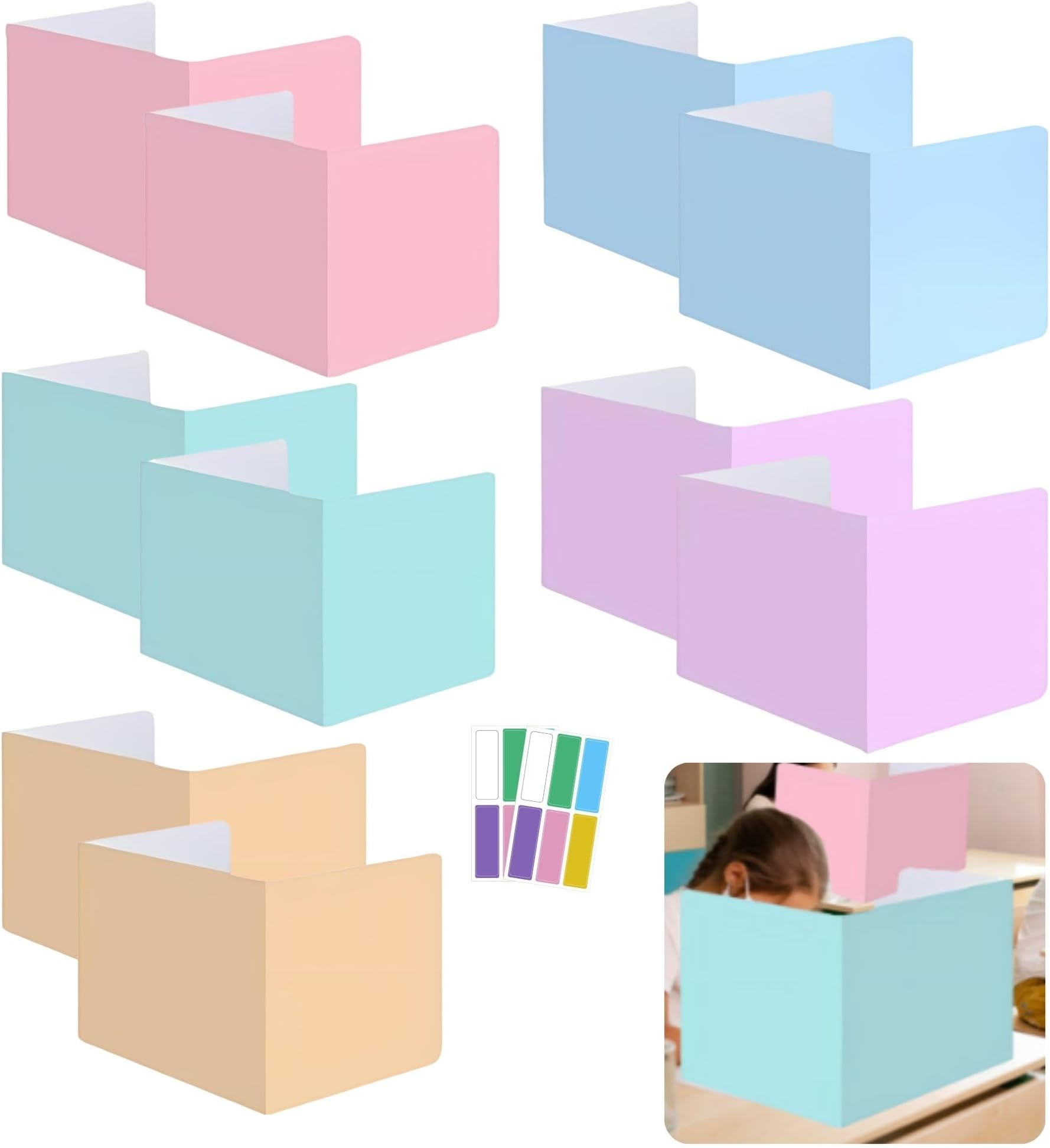 Amazon.com : 10-Pack Privacy Shields for Student Desks, Office Desk ...