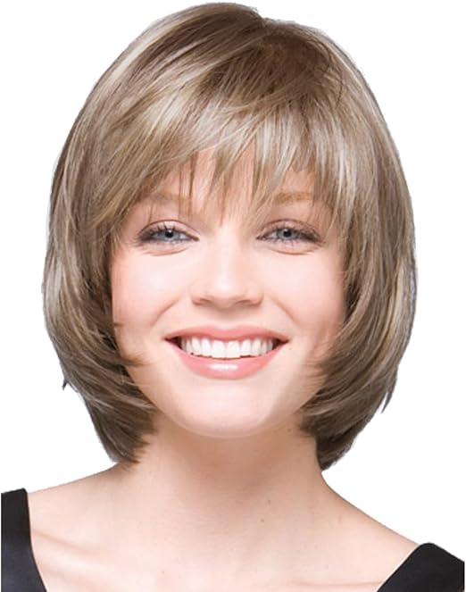 Short Hair Wigs For Women Synthetic Short Blonde Bob Wig Straight with ...