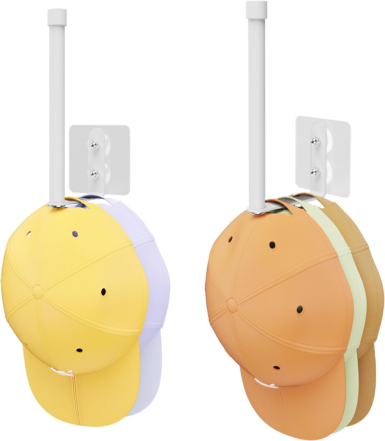 Amazon.com: JINKEY 2PCS Bamboo Hat Rack For Baseball Cap, Upgrade Hat ...