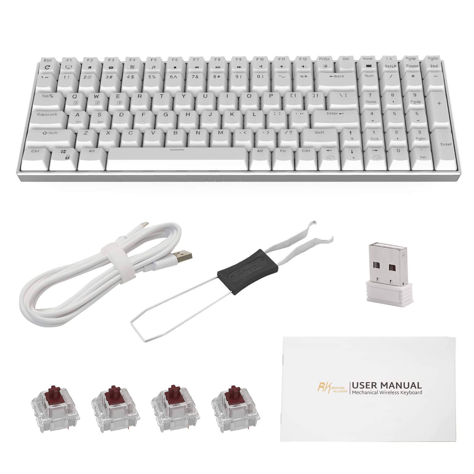 Buy Wireless Mechanical Keyboard RK100 Pro, RK ROYAL KLUDGE 2.4G ...