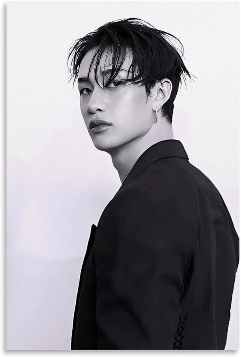 Amazon.com: Stray-Kids Poster Kpop Poster Bang-Chan Posters Canvas Posters Room Aesthetic ...