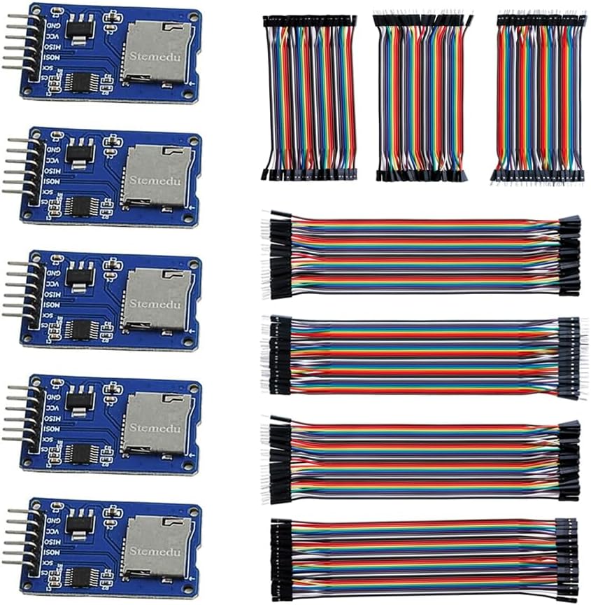Amazon.com: Stemedu 5pcs Micro SD TF Card Adater Reader Module 6Pin SPI ...