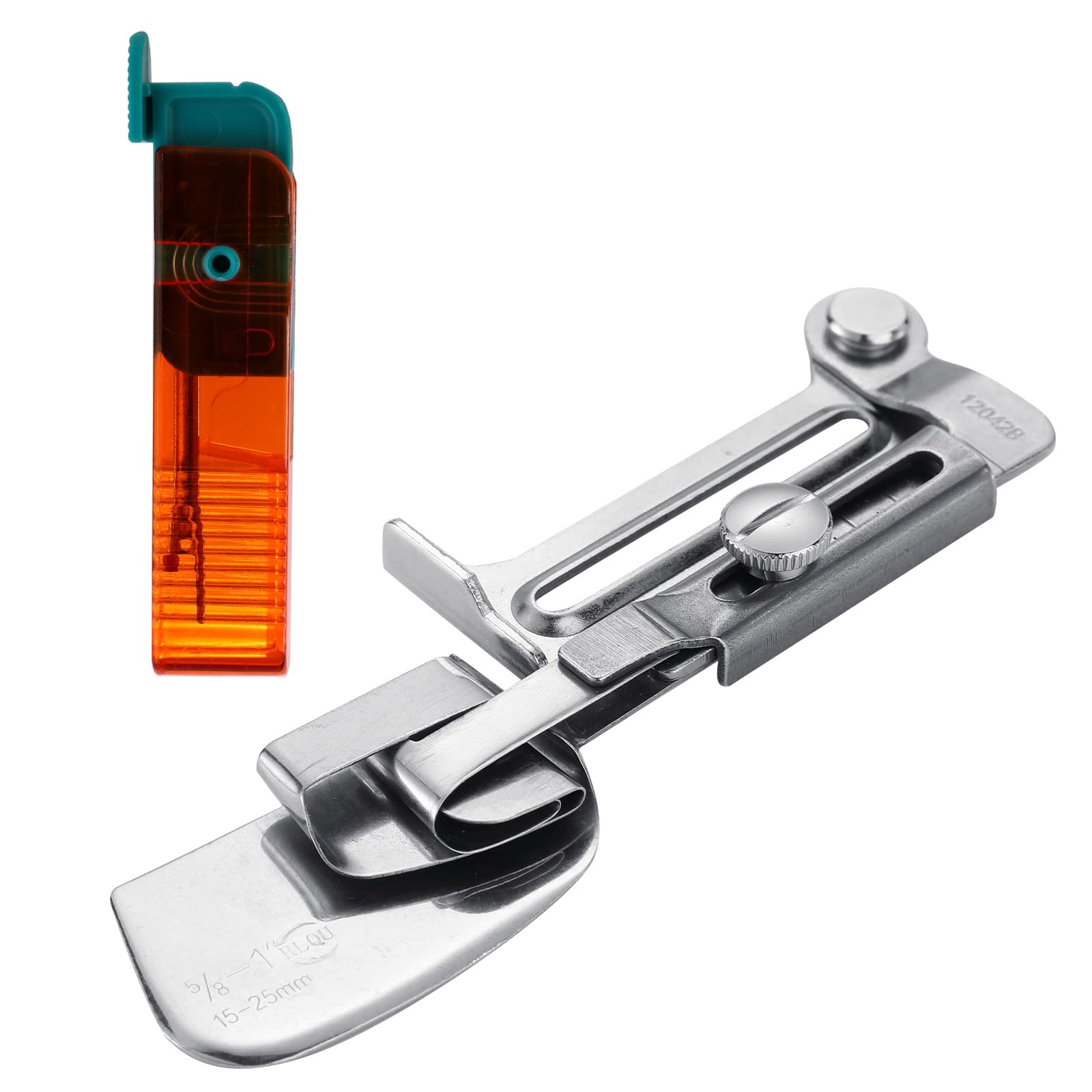 Amazon.com: 15-25mm Adjustable Narrow Rolled Hemmer Foot, with 1 ...