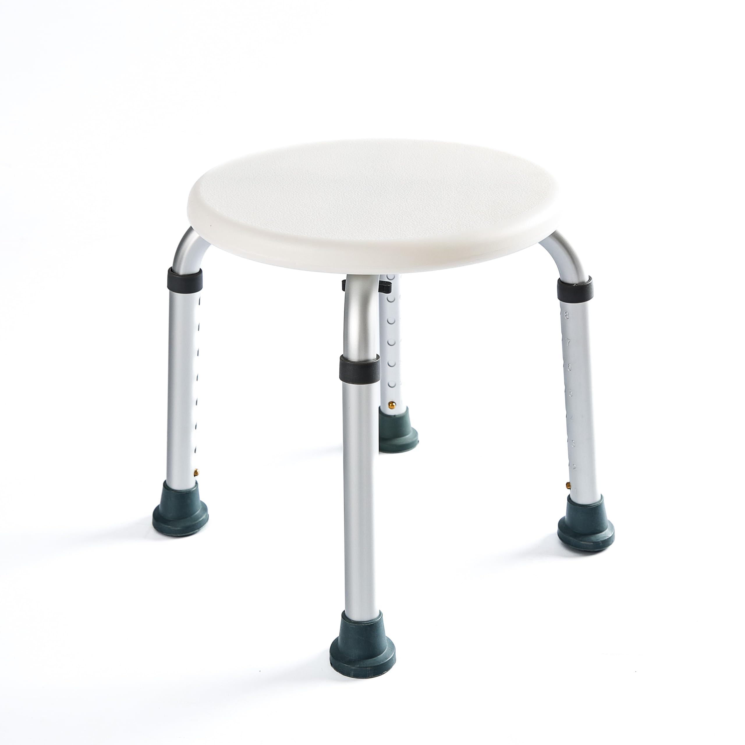 StrideOn Round Shower Stool – Height adjustable and Non-Slip Bath ...