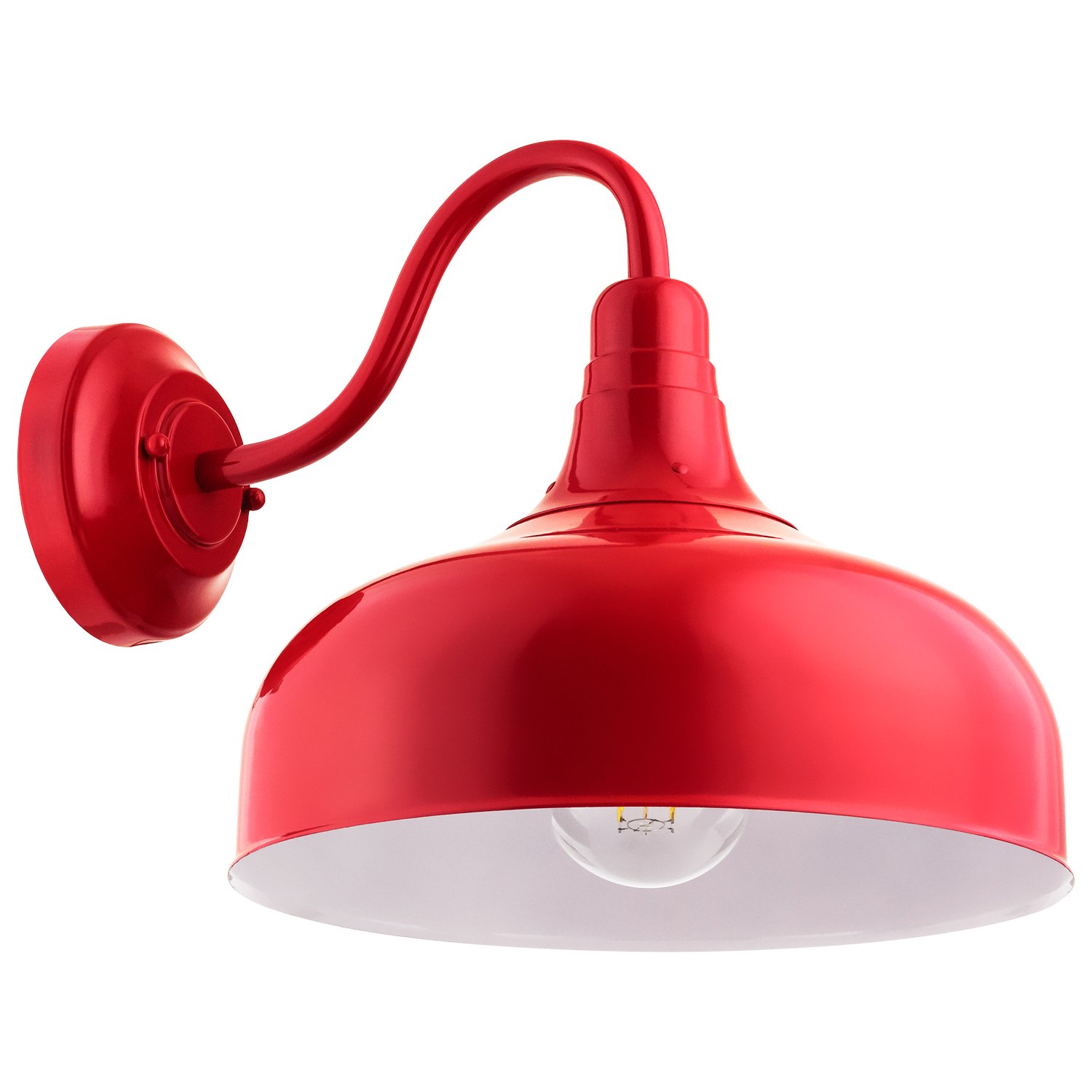 Sunlite 46069-SU Gooseneck Rustic Barn Light Fixture, Wall Mount ...