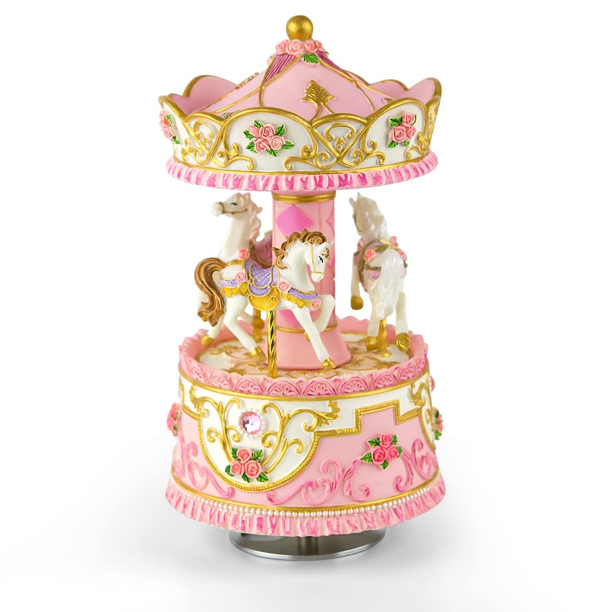 Carousel Music Box Women Gift Carousel Horse With Lights For Girl ...