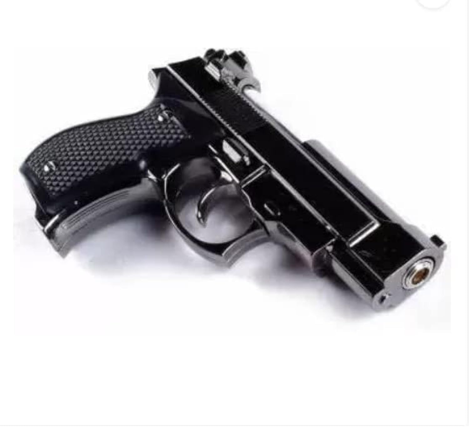 MEESA 608 Metal Gun Lighter with Barrel Pull Back System (Black Jet ...