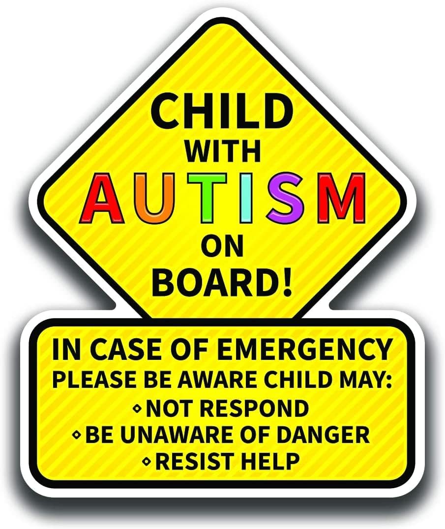 Amazon.com: Autism Awareness Sticker Car Safety Decal for Child in ...