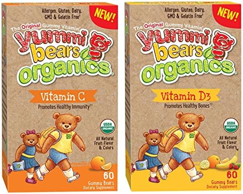 Amazon.com: Yummi Bears Organics Gummy Vitamin Supplement for Kids ...
