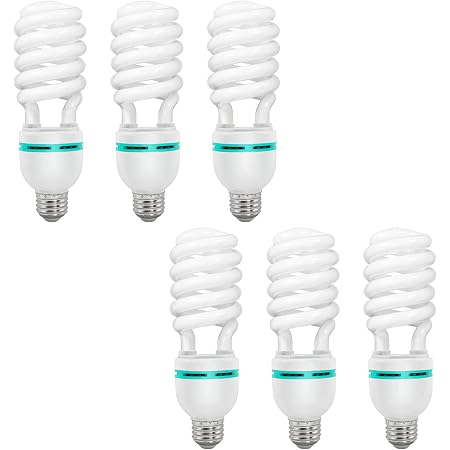 Amazon.com: LimoStudio [6pack] 45 Watt, 6500K Fluorescent CFL Daylight ...