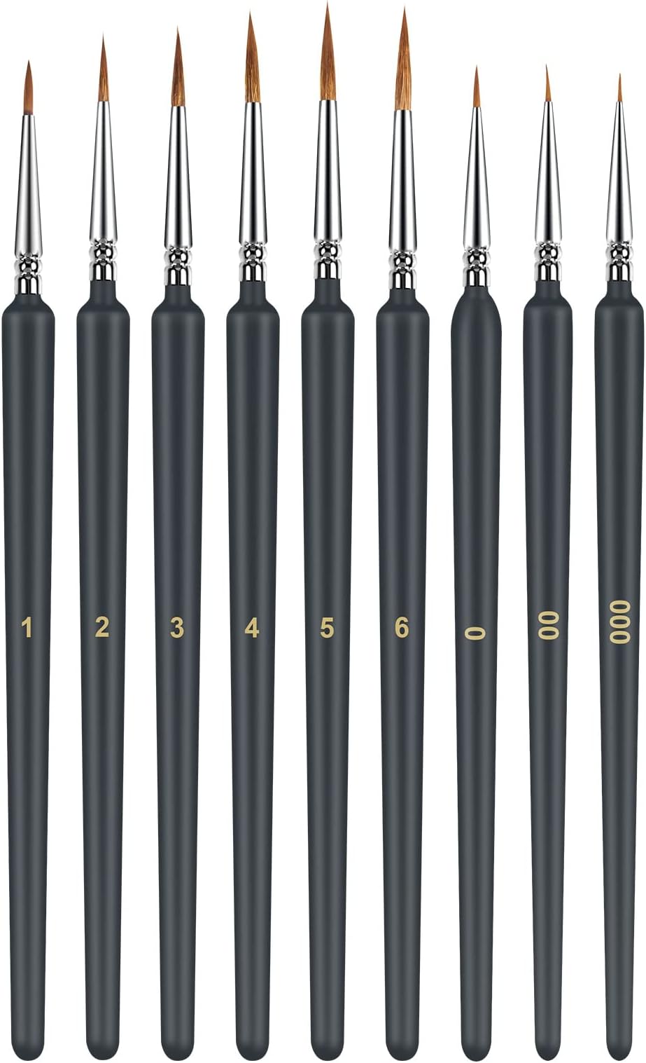 Amazon.com: Detail Paint Brushes Set - SYCYKA 9pcs Miniature Brushes ...