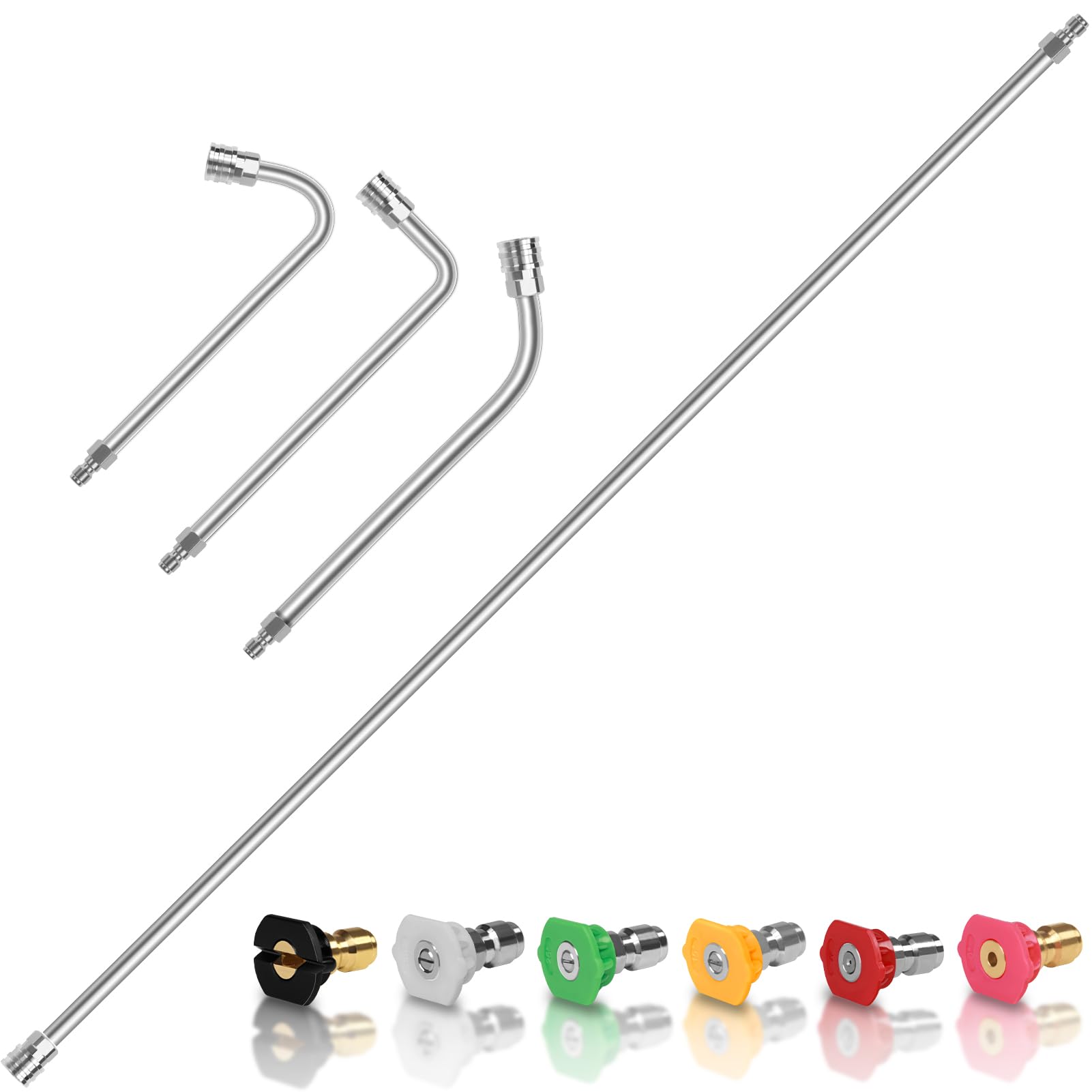 Amazon.com: Wmnvshier 60" Pressure Washer Extension Wand,Stainless ...