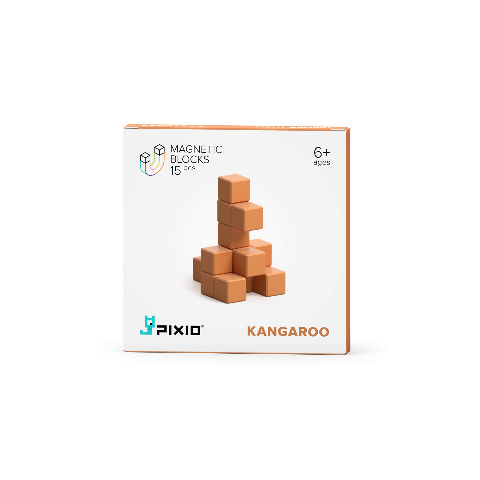 Snapklik.com : PIXIO Light Brown Kangaroo Color Series Magnetic Blocks ...