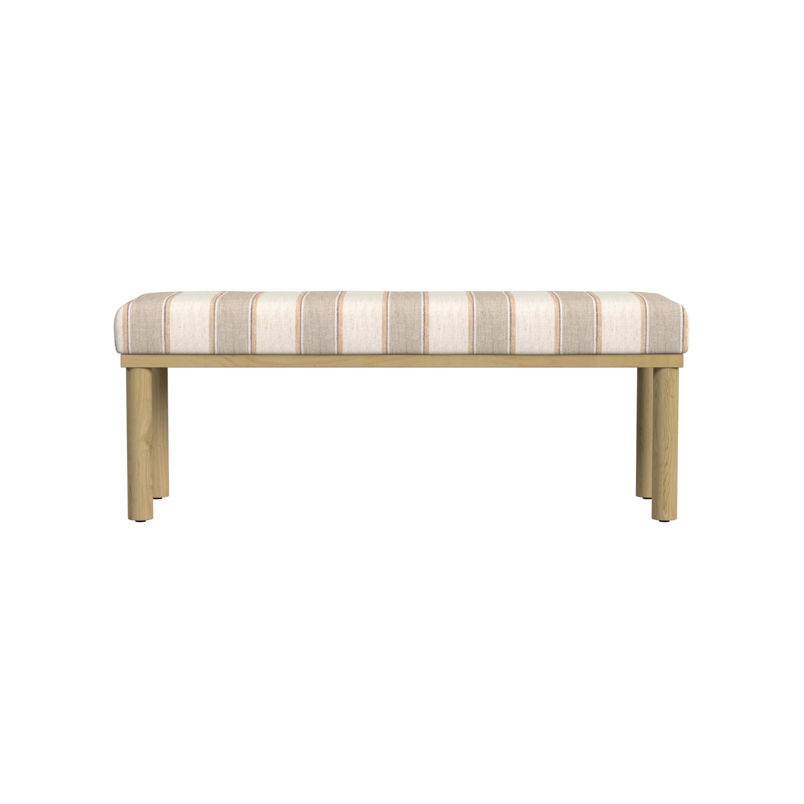 Amazon.com - HomePop Oslo Decorative Bench -Wide Tan Stripe - Table Benches