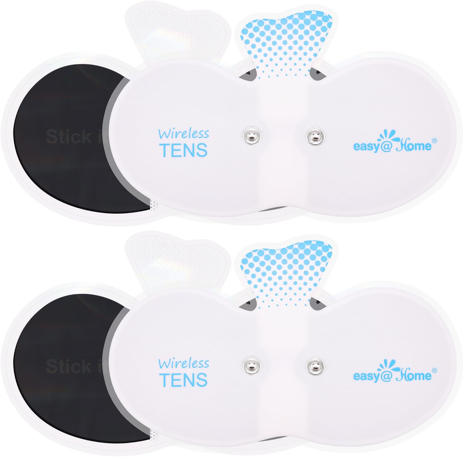 Amazon.com: EASY@HOME Adhesive Electrode Pads: 4-Pack, 6.5" x 3 ...