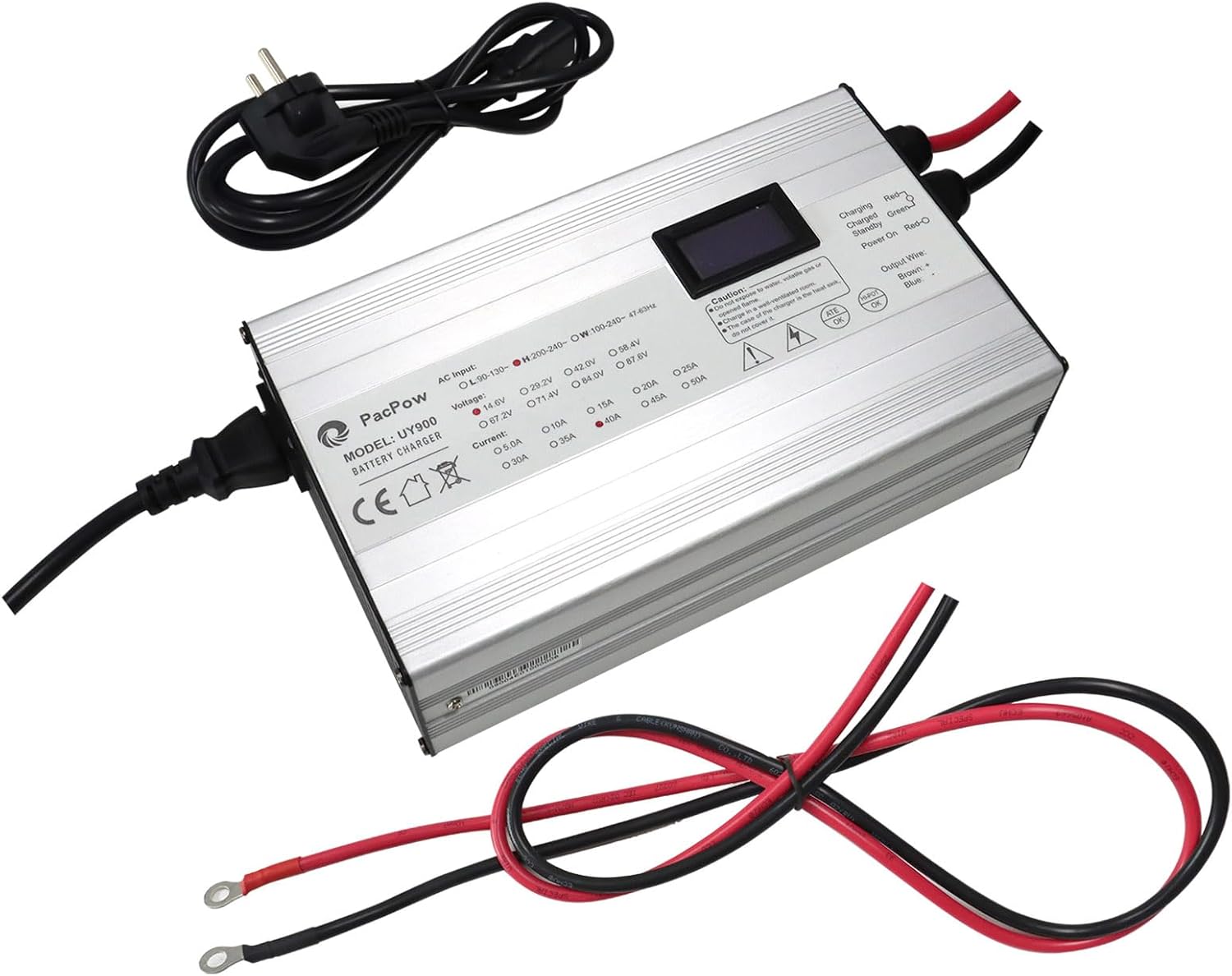 Amazon.com: PacPow 12 Volt 40 Amp Caravan LFP Battery Charger for ...