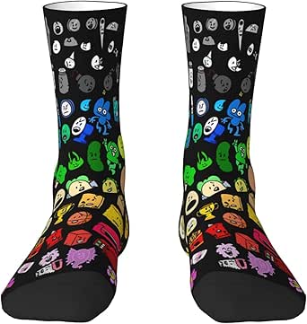 Amazon.com: Gowcfvahi Battle Dream-Isl-And Bfdi Socks Cartoon Long ...