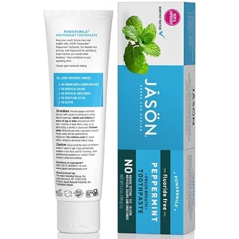 Amazon.com : Jason Powersmile Whitening Fluoride-Free Toothpaste ...