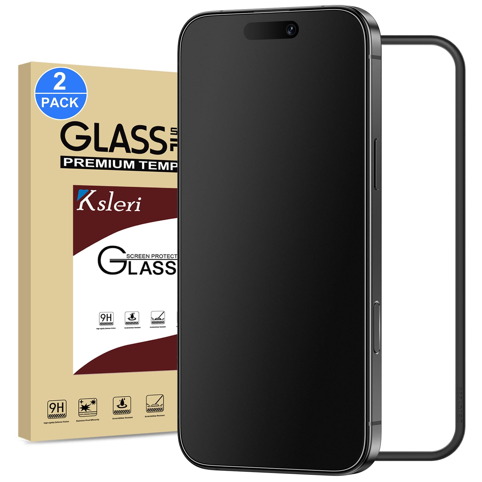 Amazon.com: Ksleri 2 Pack Matte Glass Screen Protector for iPhone 16 ...