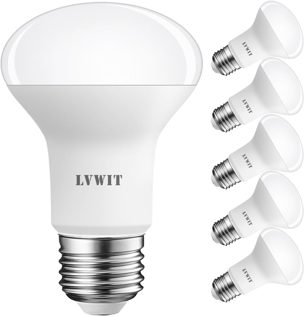 LVWIT Reflector E27 LED Bulb, R63 Spotlight Bulbs,Warm White 2700K ...