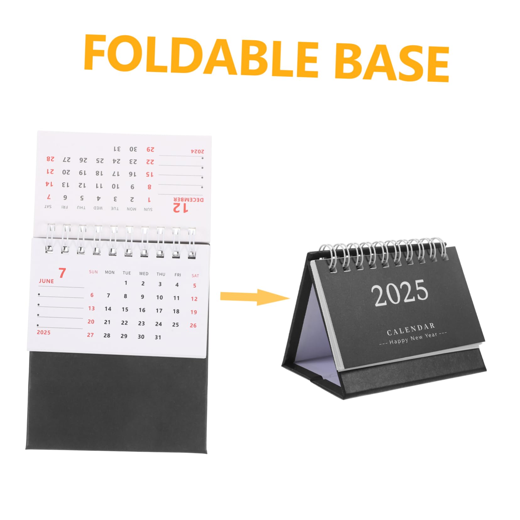 2025 Mini Standing Flip Desk Calendar Planner NUOBESTY 2025 Mini Desk ...