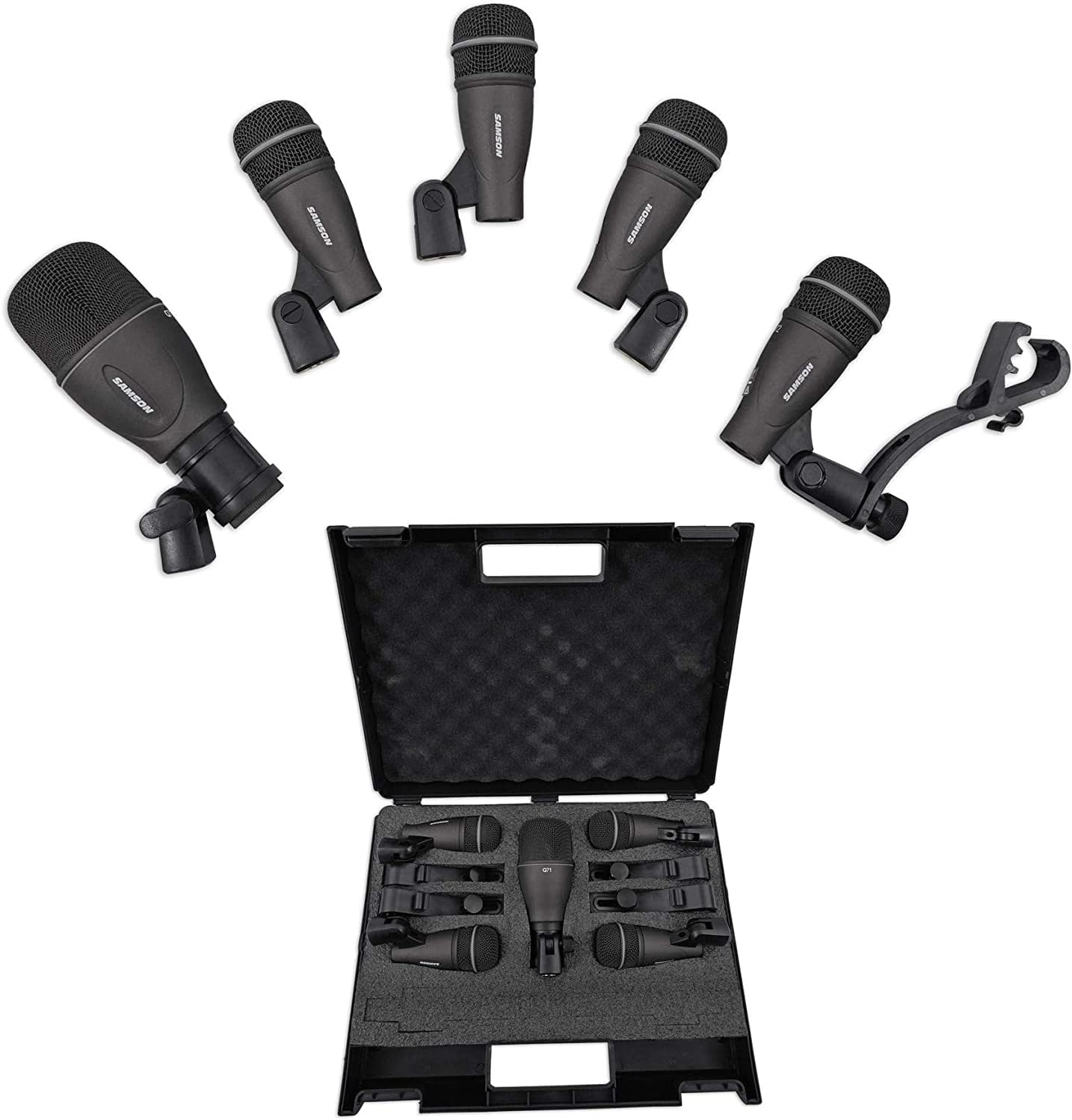 Amazon.com: Samson DK705 Drum Mic 5-piece Kit : Samson Audio: Musical ...
