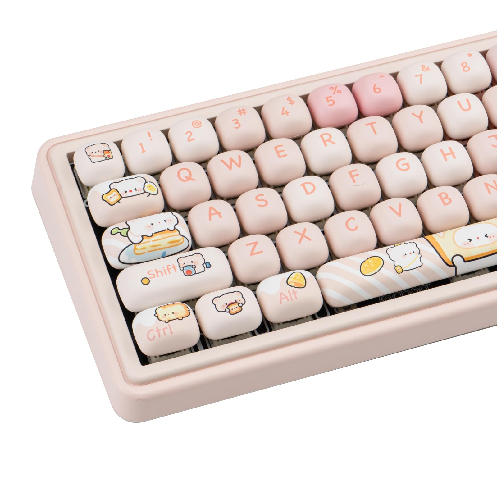 Amazon.com: TIMSEKER 140 Keys Pink Keycaps, Kawaii MOG Profile Keycap ...