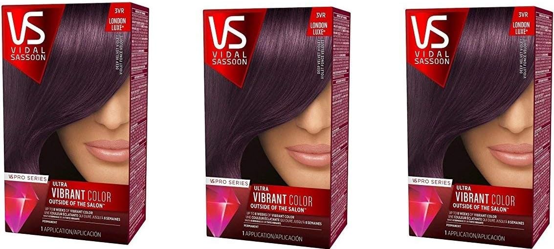 Amazon.com : Vidal Sassoon Pro Series Permanent Hair Dye, 5VR London ...