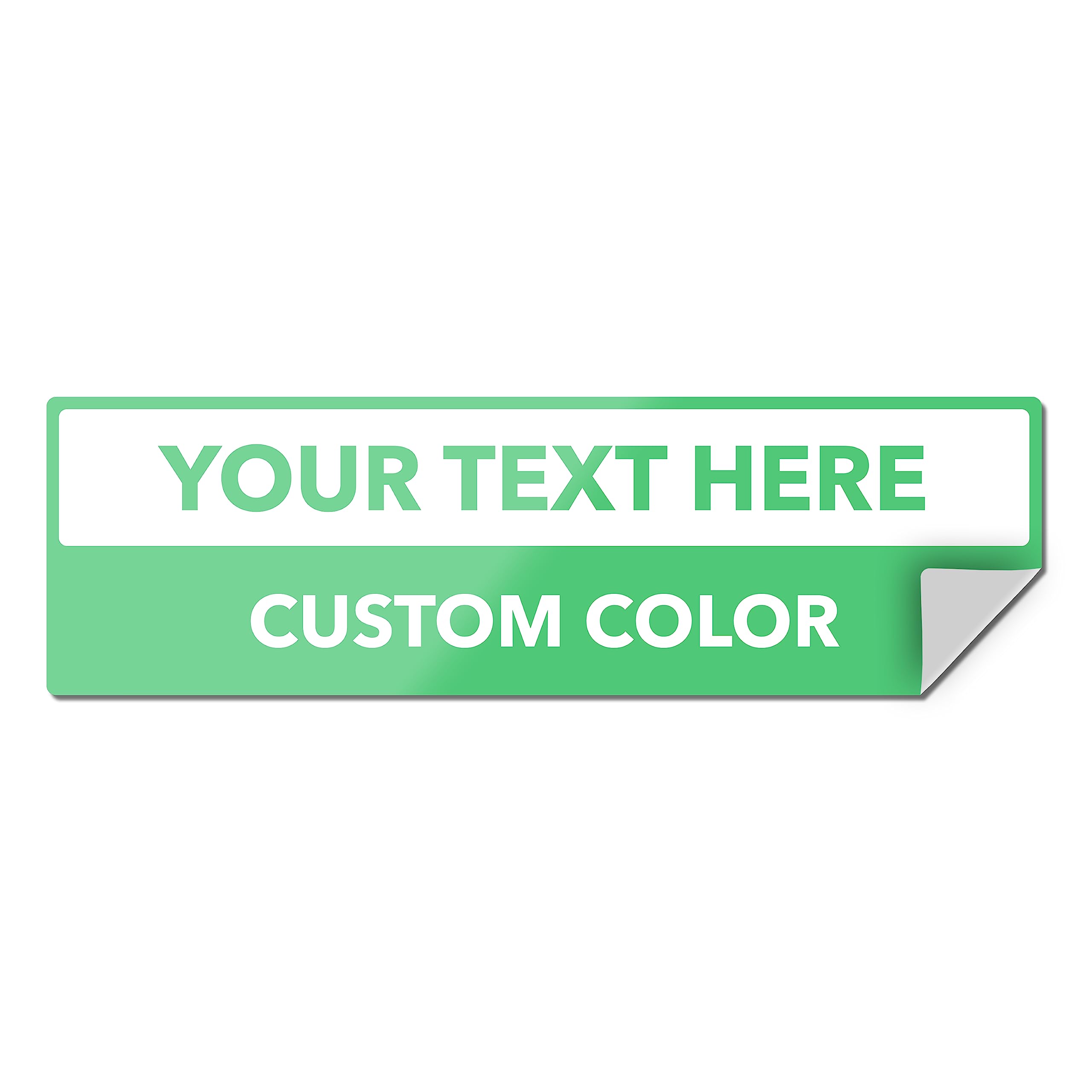 Amazon.com - Custom Bumper Stickers for Cars - Personalized Bumper ...