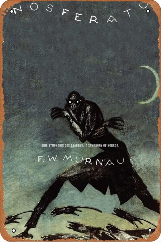 Amazon.com : Nosferatu Movie Poster Retro Metal Tin Sign Wall Home Wall ...