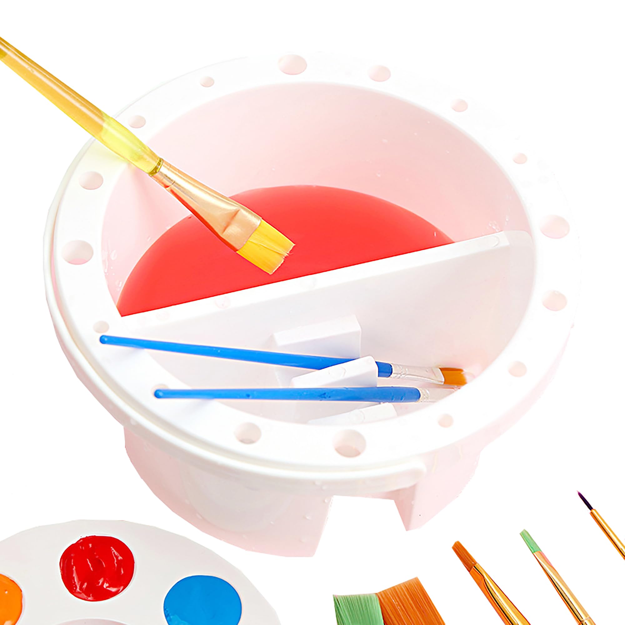 JIAMIAN Paint Brush Washer Pot, Multifunctional Paint Brush Cleaner ...