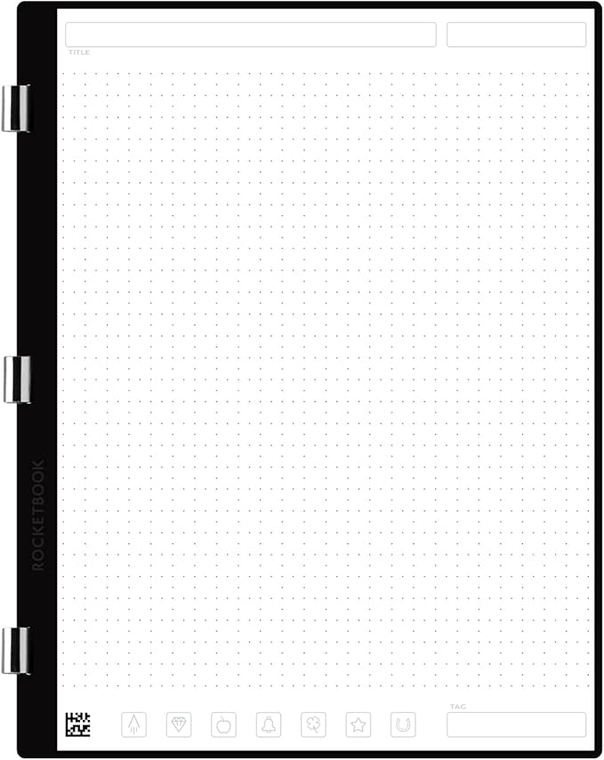 Amazon.com : Rocketbook Pro Dot Grid Page Pack | Scannable Pro Notebook ...