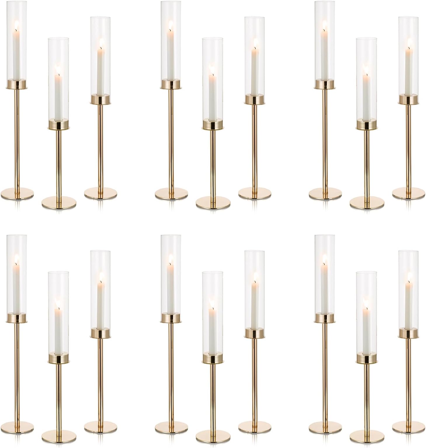 Amazon.com: 21 Pack 23.6 & 21.7 & 19.7 in Tall Gold Hurricane ...
