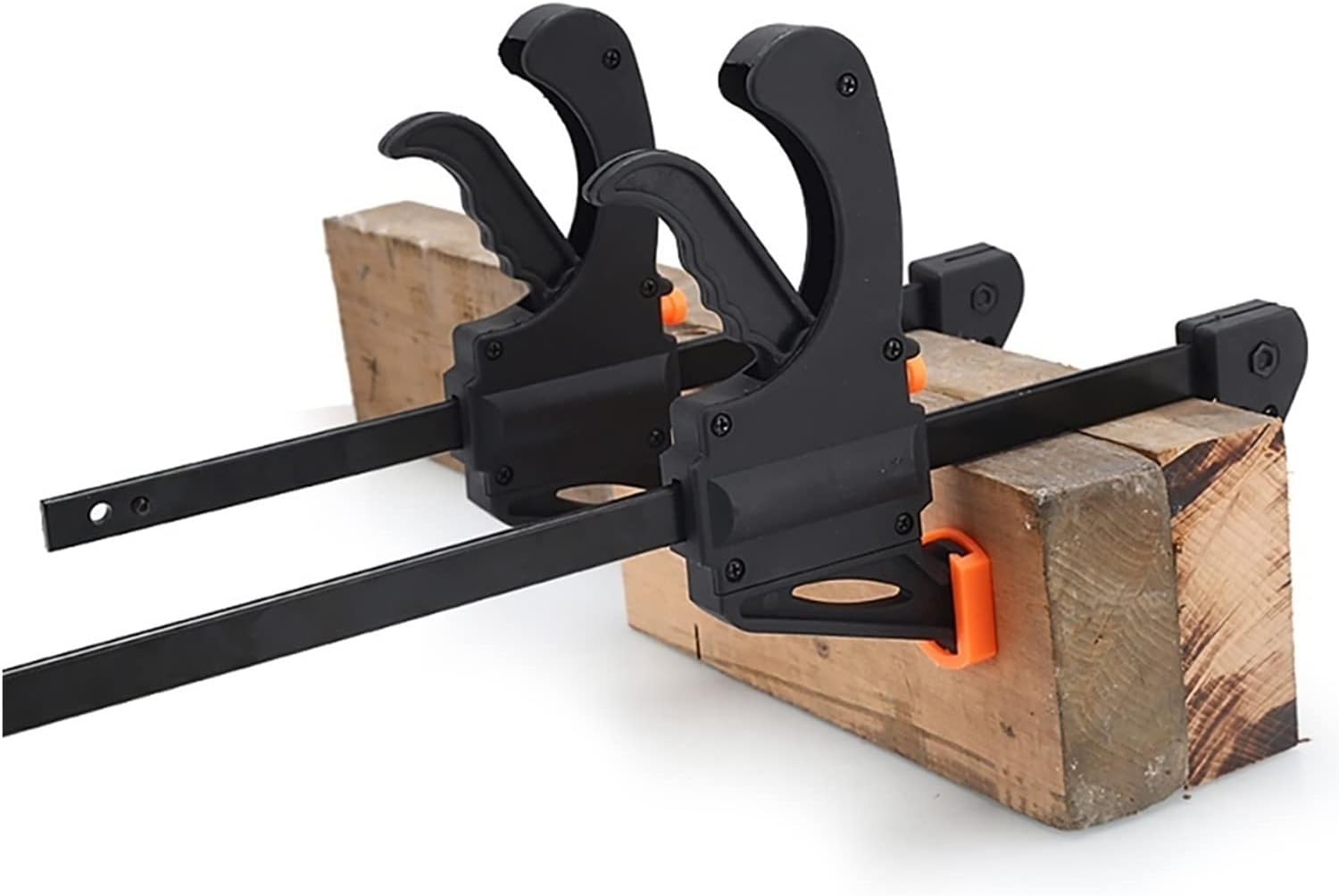 clamps 4 Inch Plastic F Clamps Set Bar F Clamps Clip Grip Quick Ratchet ...