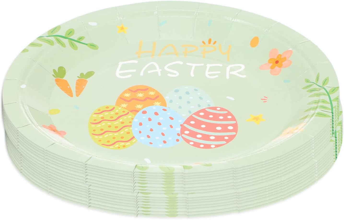 Amazon.com: Mobestech 32 Pcs Paper Tray Easter Paper Dinnerware Rabbit ...