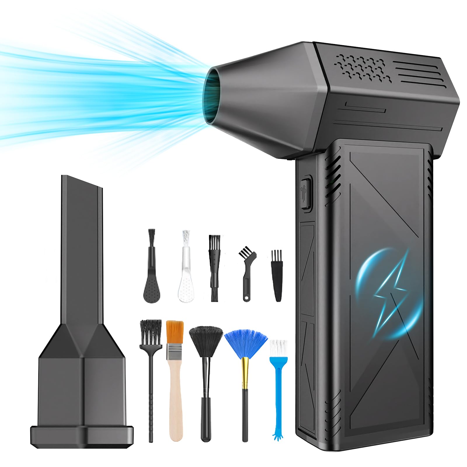 Snapklik.com : Electric Air Duster Air Blower: Mini Compressed Jet Dry ...