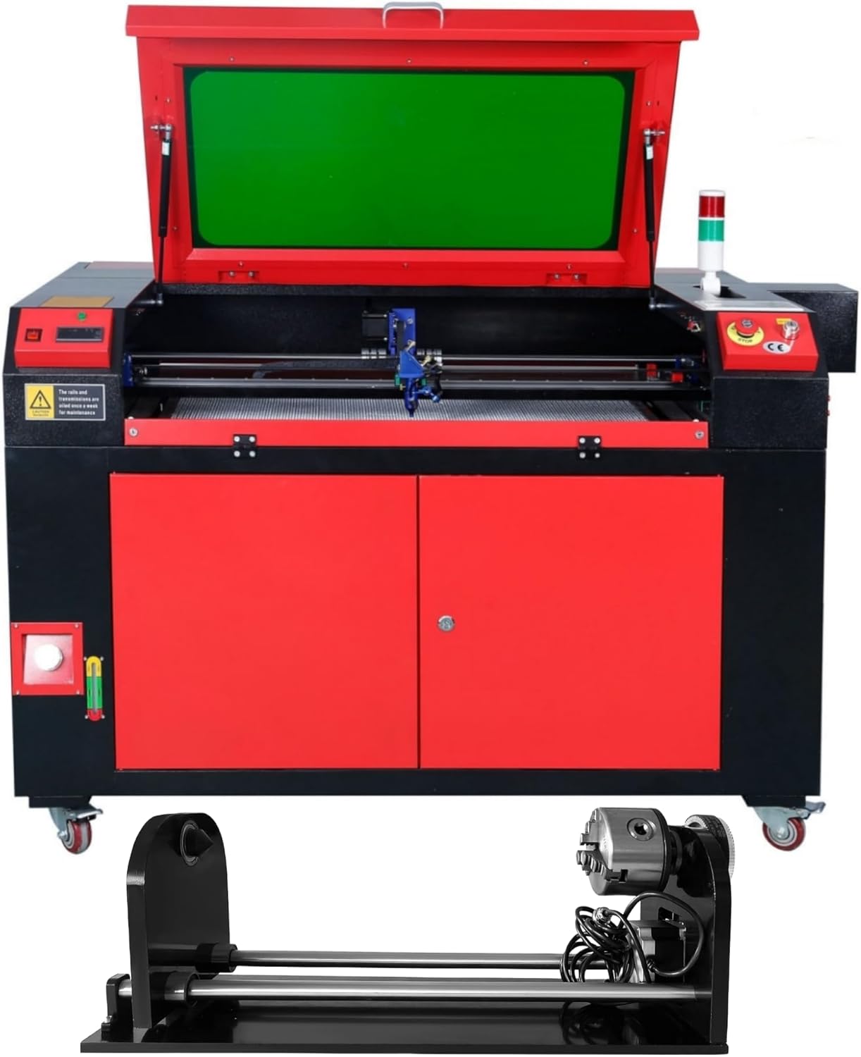 PEIXU 100W Macchina per Incisione Laser CO2 Alta Precisione Taglio ...